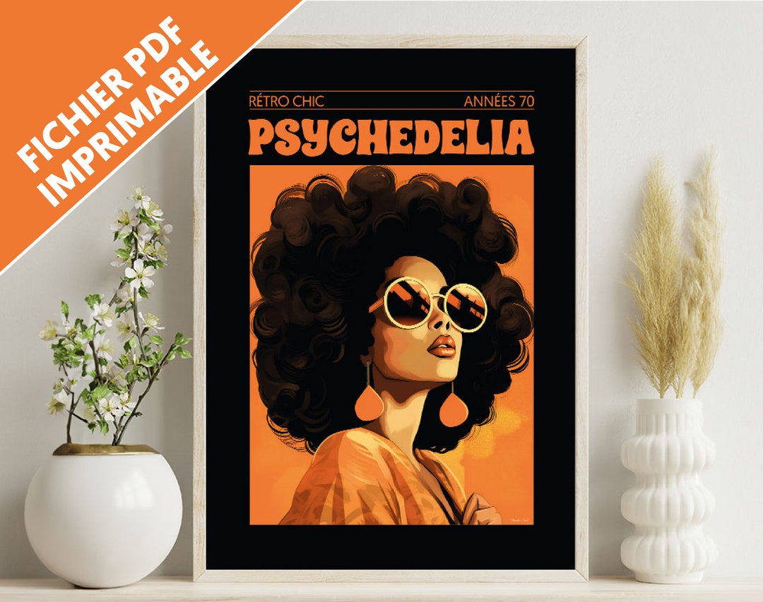 Vintage 70s Poster Printable Pdf File Patricia - Etsy