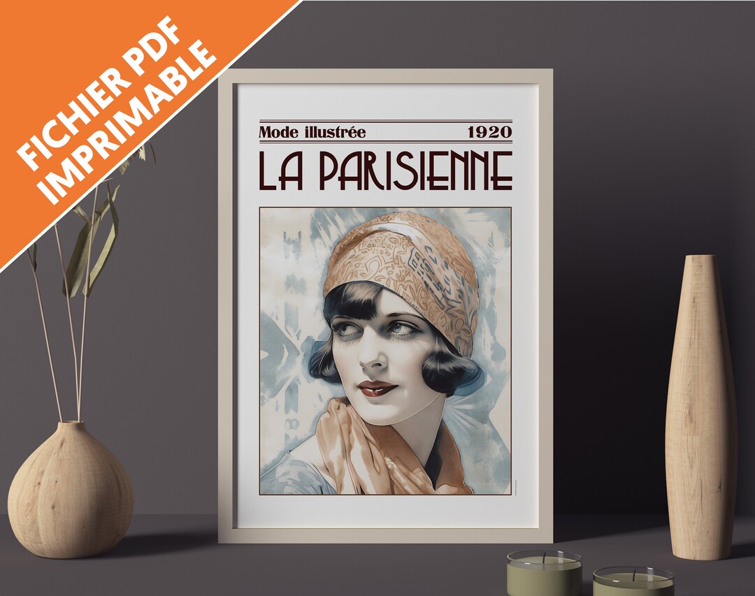 Vintage 20s Poster - Printable Pdf File - Daisy - Etsy