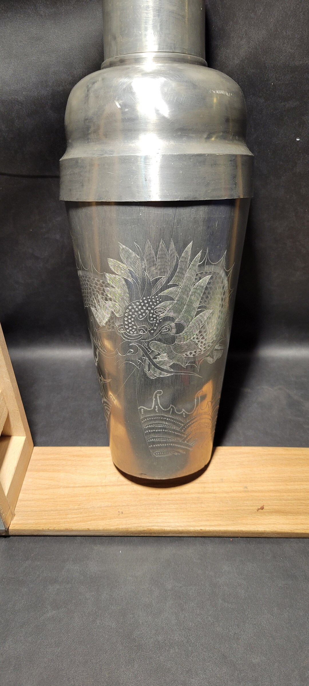 1920 Huikee Swatow Pewter Dragon Cocktail Mixer - Etsy