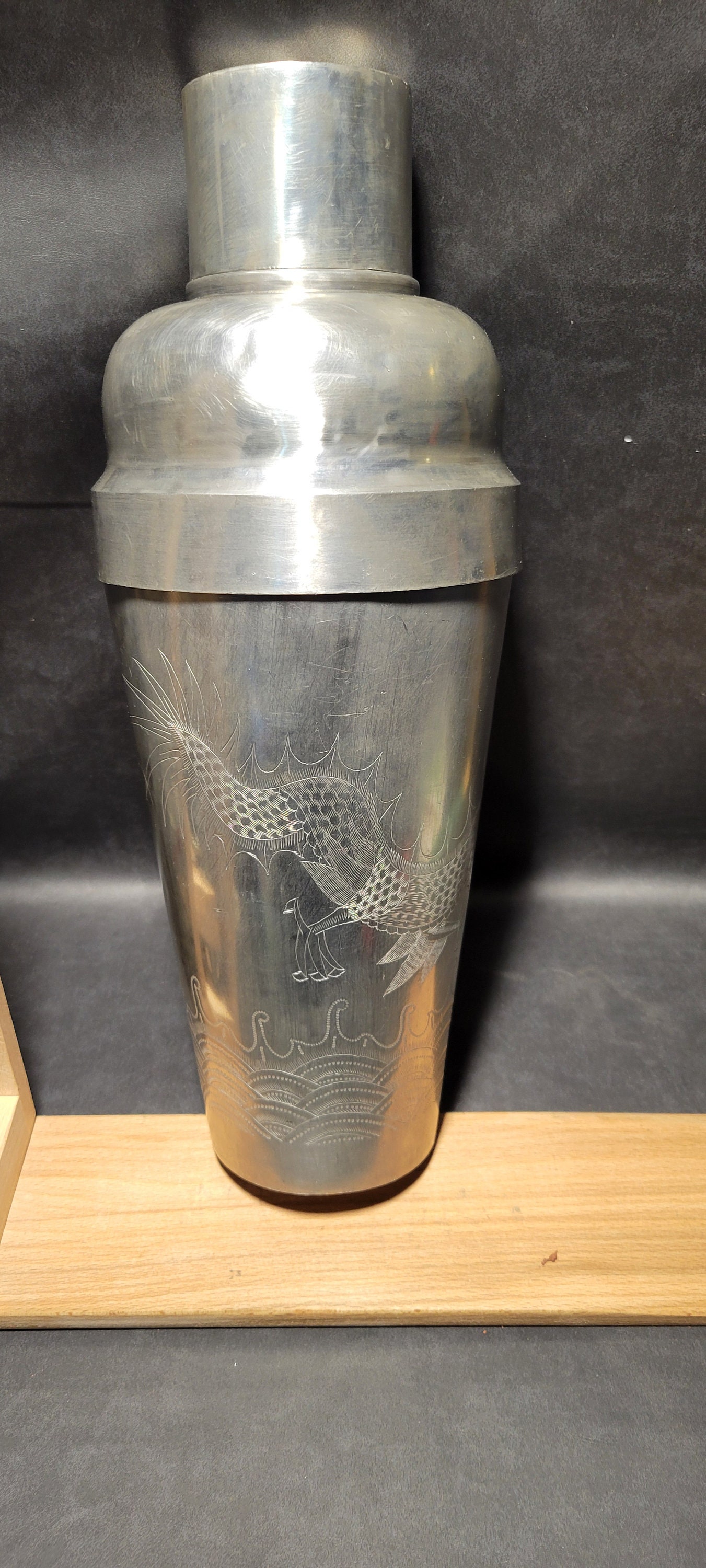 1920 Huikee Swatow Pewter Dragon Cocktail Mixer - Etsy
