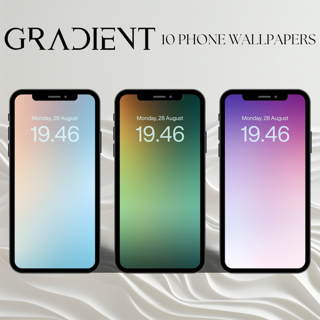 Gradient Phone Wallpapers Blur Wallpaper iPhone Aesthetic - Etsy