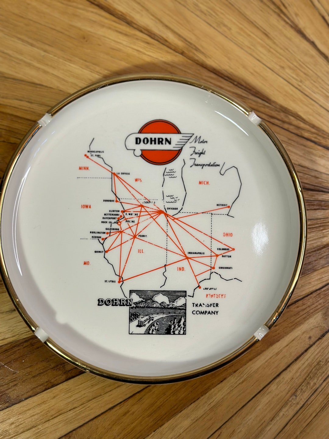 Dohrn Motor Freight Transportation Co. Ashtray - Etsy
