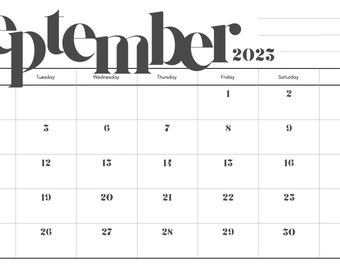 2025 Groovy Calendar Template - Etsy