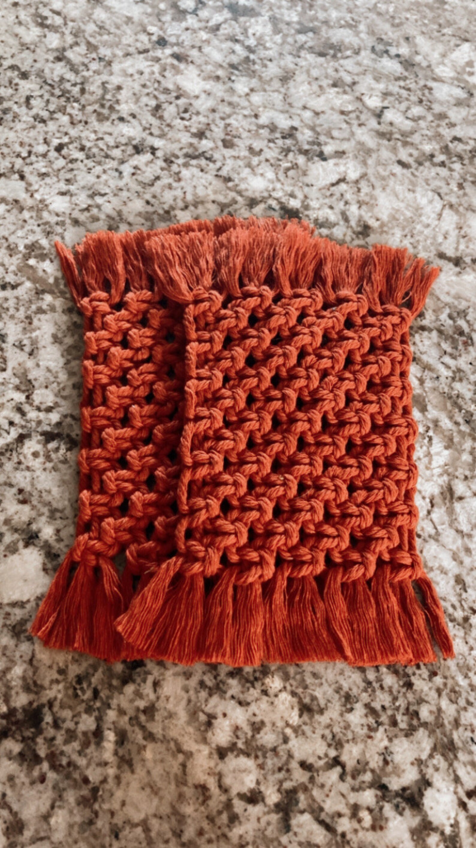 Autumn Macrame Mug Rug Coaster Collection - Etsy