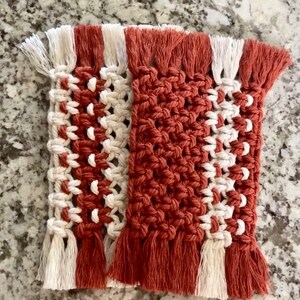 Autumn Macrame Mug Rug Coaster Collection - Etsy