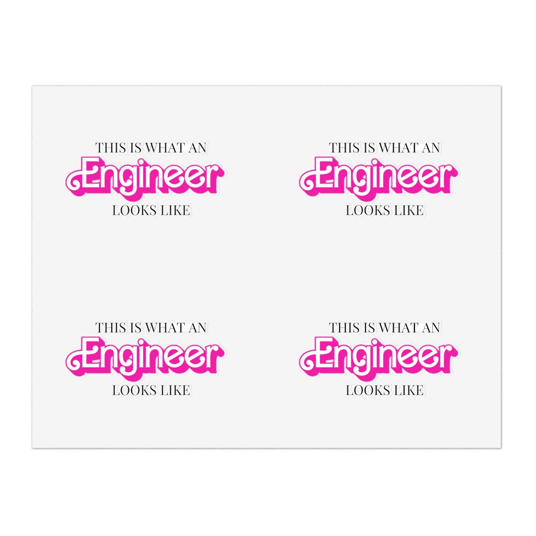 5 Sheet Pack This is What an Engineer Looks Like Stickers Women in STEM ...