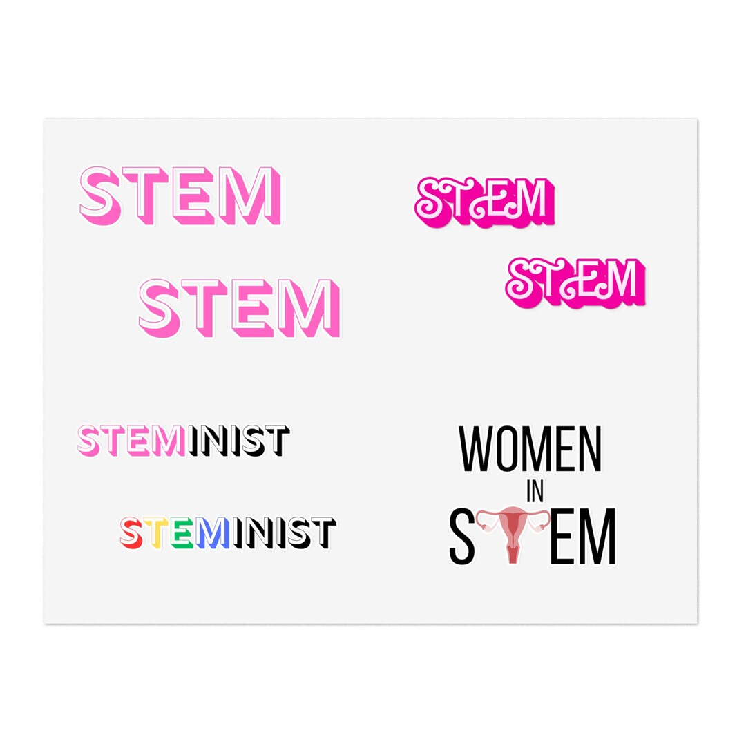 STEM Sticker Sheet -six Women in Stem Stickers, Feminist Feminist Stem ...