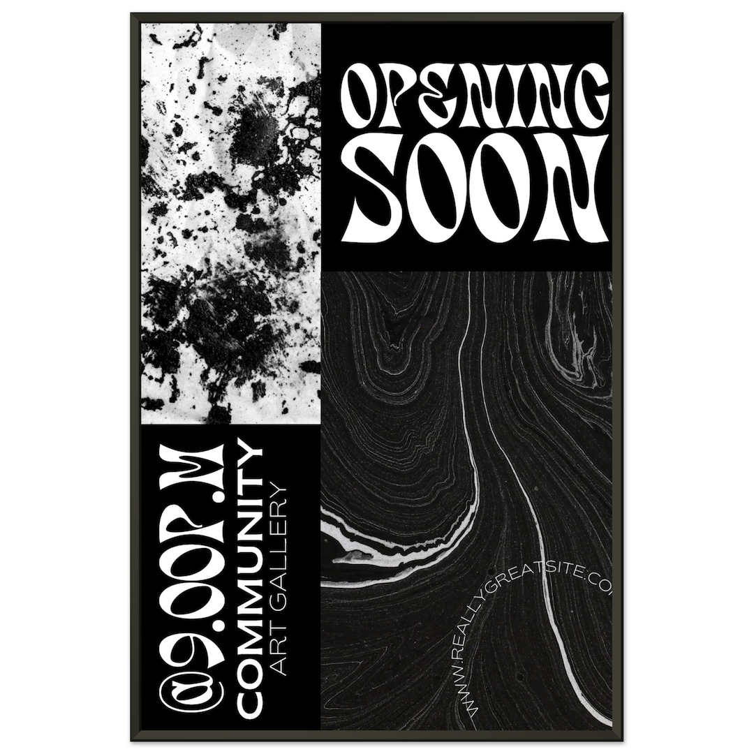Opening SOON Premium Poster in Metal Frame - Etsy