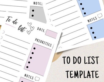 To Do List Template - Etsy