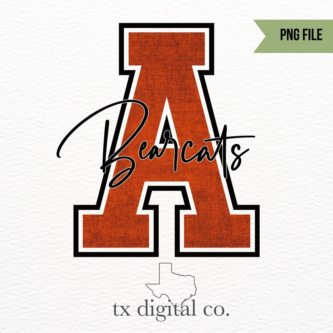 Aledo Texas ISD Bearcats PNG Digital Design - Etsy