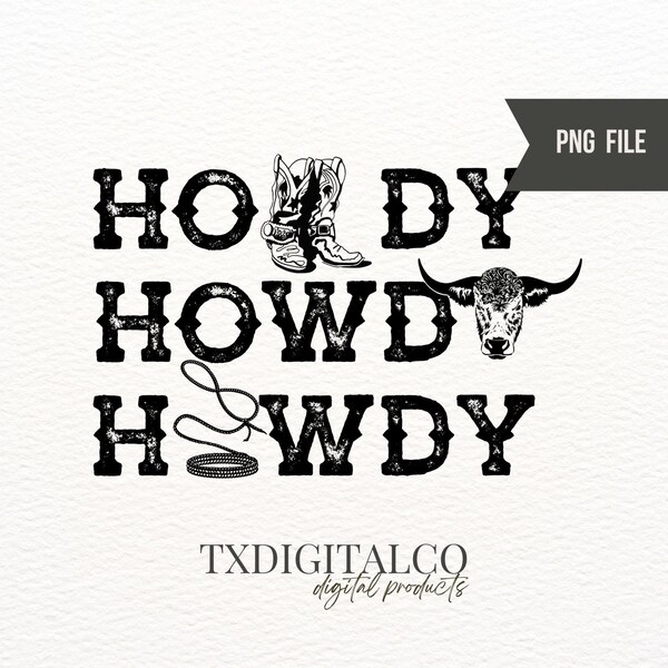 Howdy Png - Etsy Canada