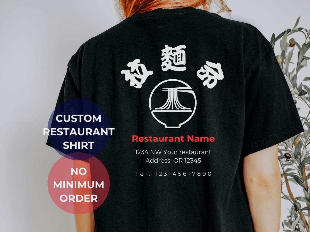 Custom Ramen Restaurant Staff T-shirt: Your Restaurant Staff Tee, Merch ...
