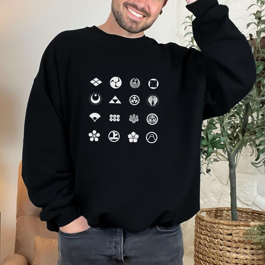 Japanese Mon Crest Sweatshirt: Shogun Kamon Heritage Design - Etsy