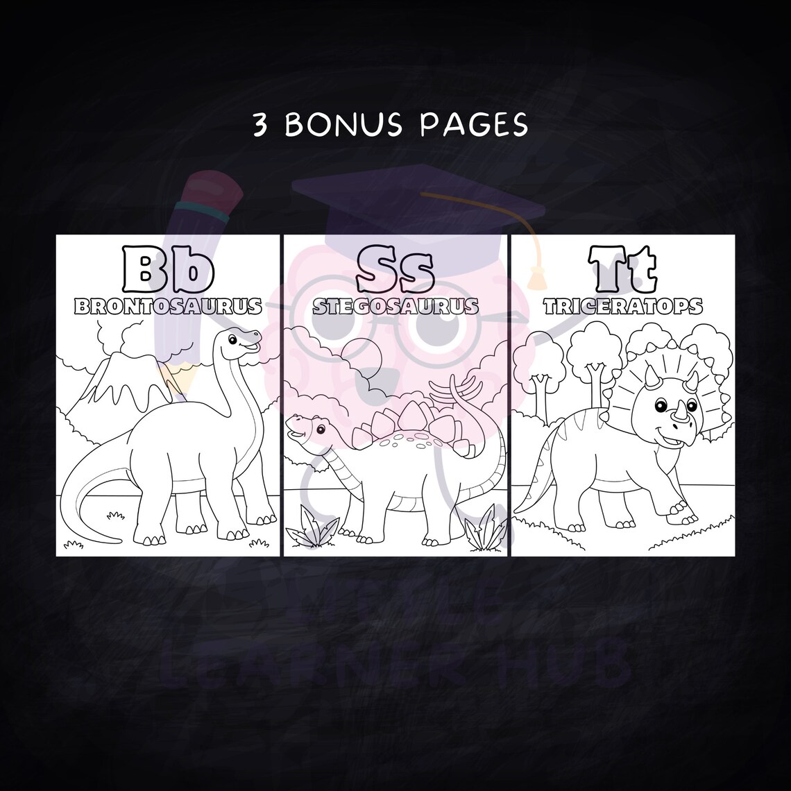 Alphabet Coloring Pages Printable, Dinosaur ABC Coloring Book, Letter ...
