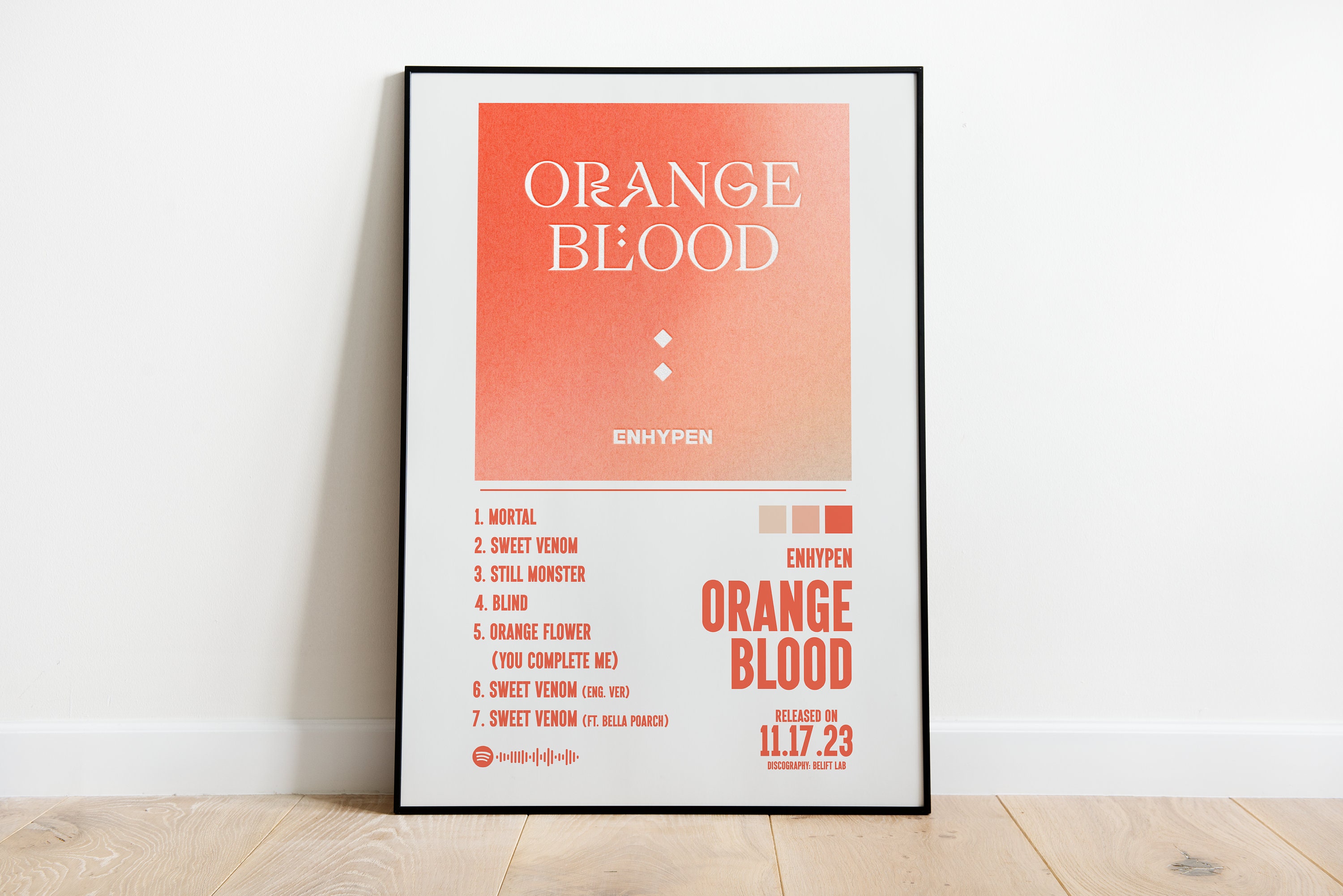ENHYPEN Poster Album, Enhypen Orange Blood, Enhypen, Kpop Merch, Album ...