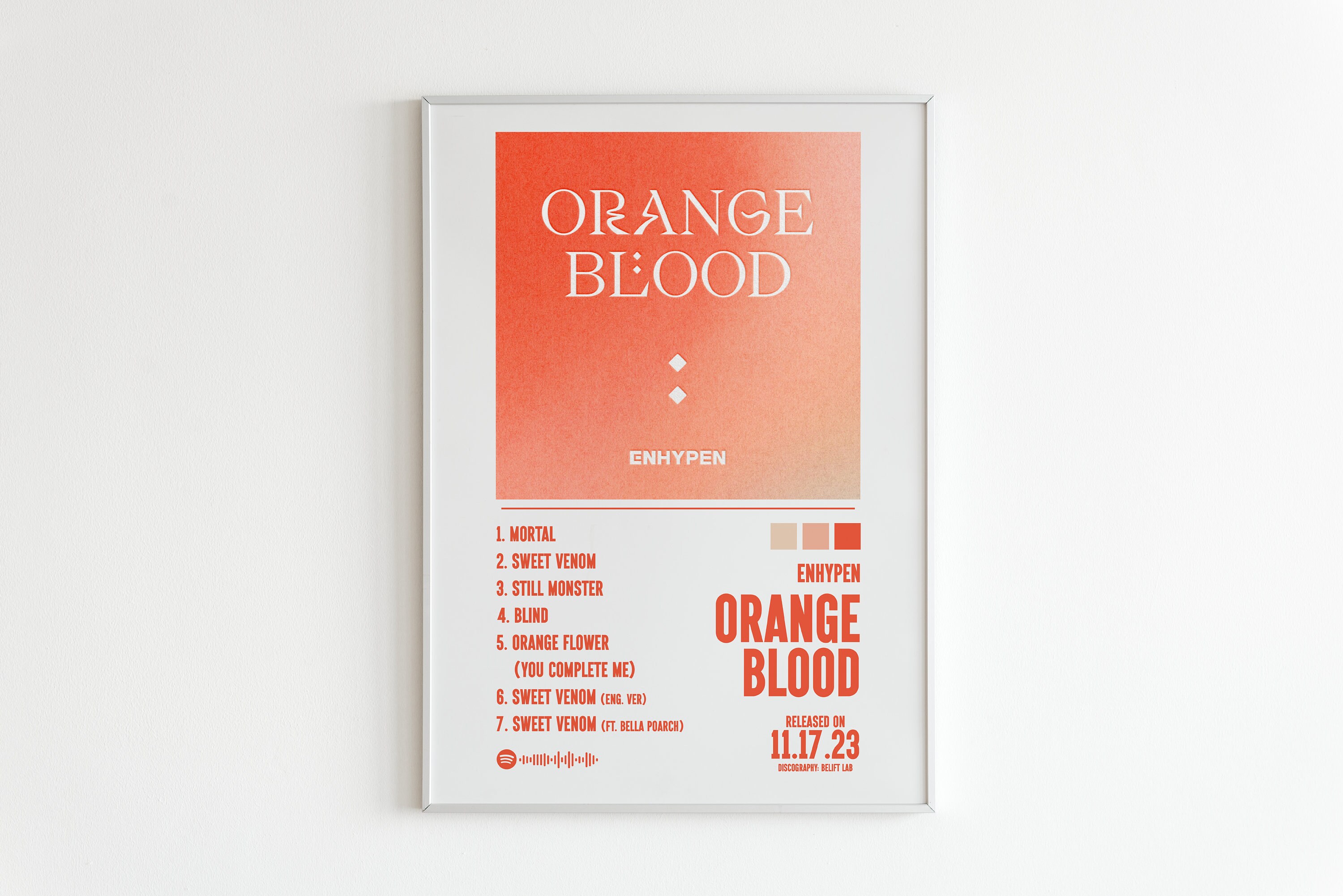 ENHYPEN Poster Album, Enhypen Orange Blood, Enhypen, Kpop Merch, Album ...
