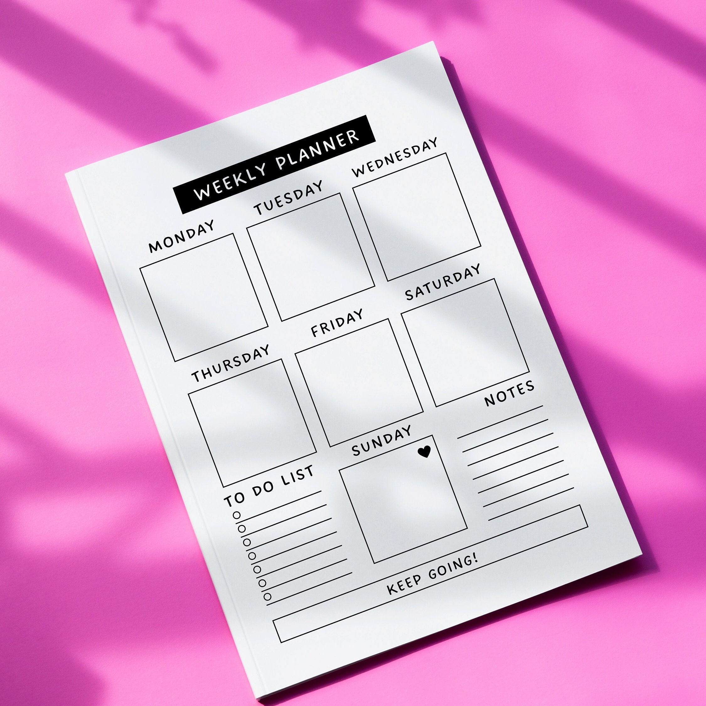 Weekly Planner Efficient Weekly Planner Stay Organized and - Etsy