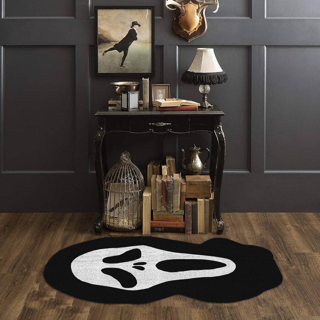 Halloween Ghostface Rughalloween Decorhalloween Rugdread - Etsy