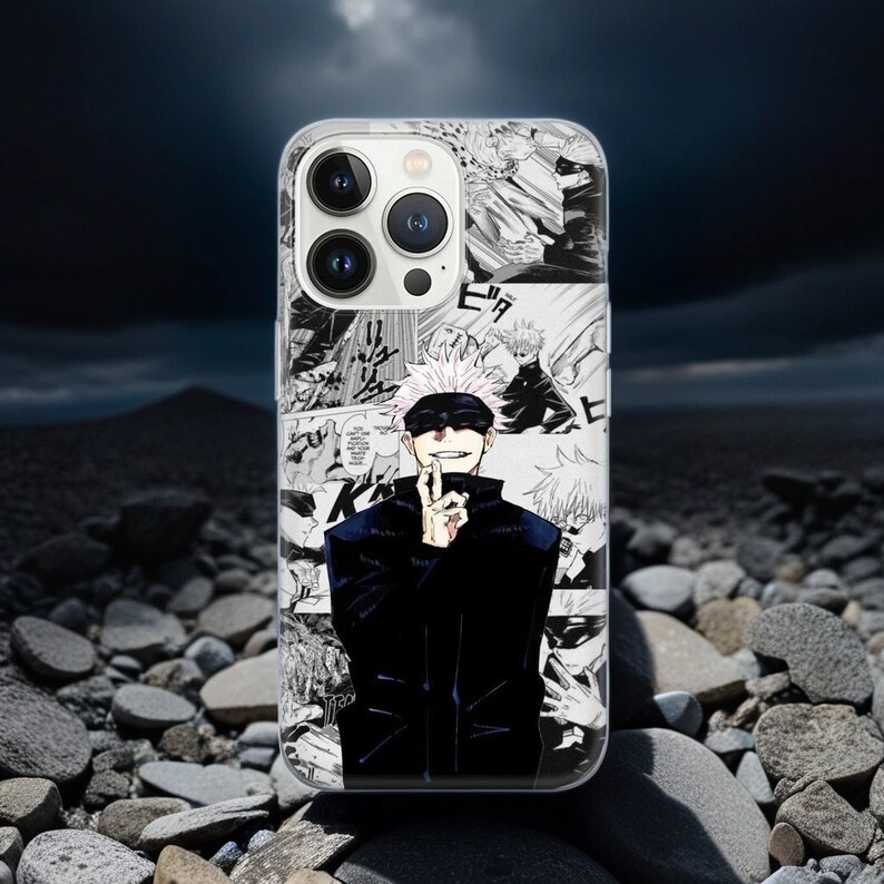 Gojo Satoru Phone Case Jujutsu Kaisen Cover for iPhone 15 14 13 SE ...