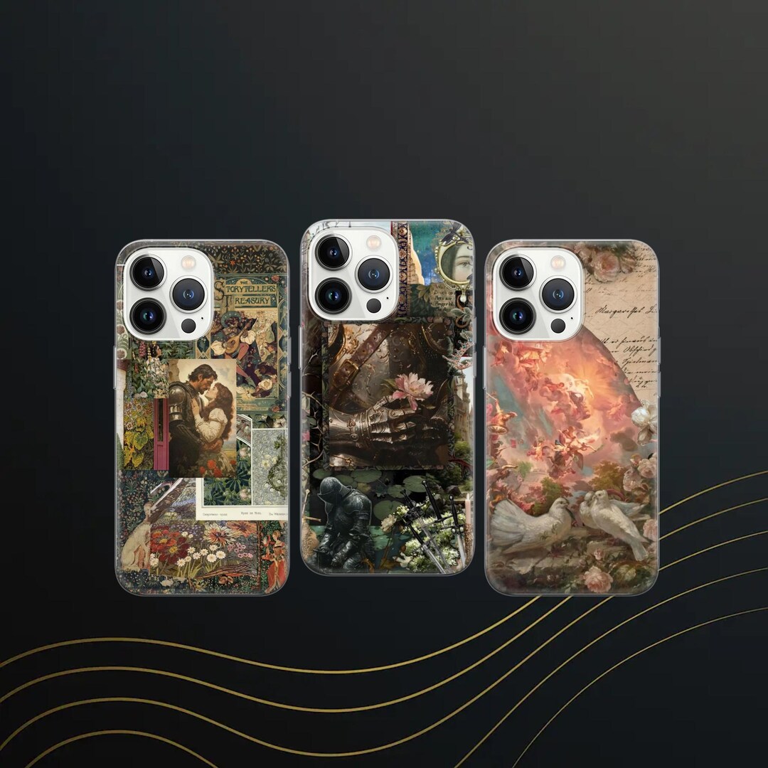 Renaissance Art Phone Case Medieval Core Cover for iPhone 17, 16, 15 ...