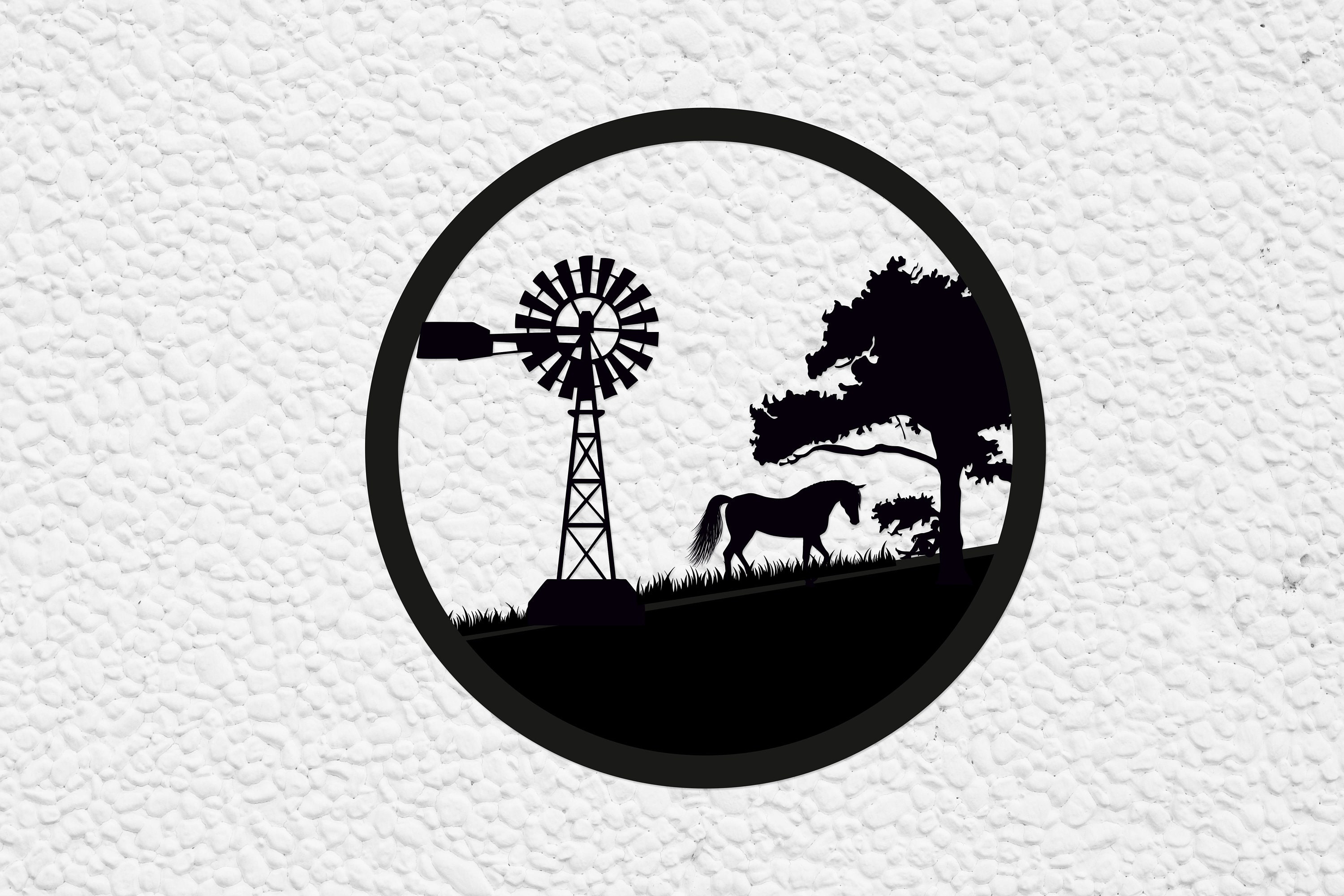 Custom Windmill Metal Sign ,metal Windmill Wall Decor, Windmill Sign ...