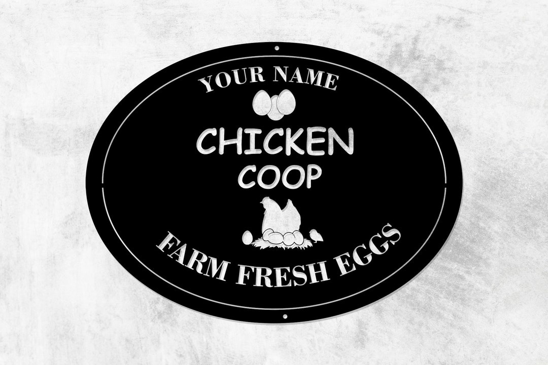 Hen Sign, Metal Farm Sign, Poultry Sign, Barn House Décor, Garden Décor ...