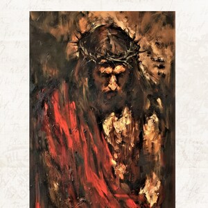 Jesus - Art Print Art Reprint - Jesus Christ - Fine Art Print ...