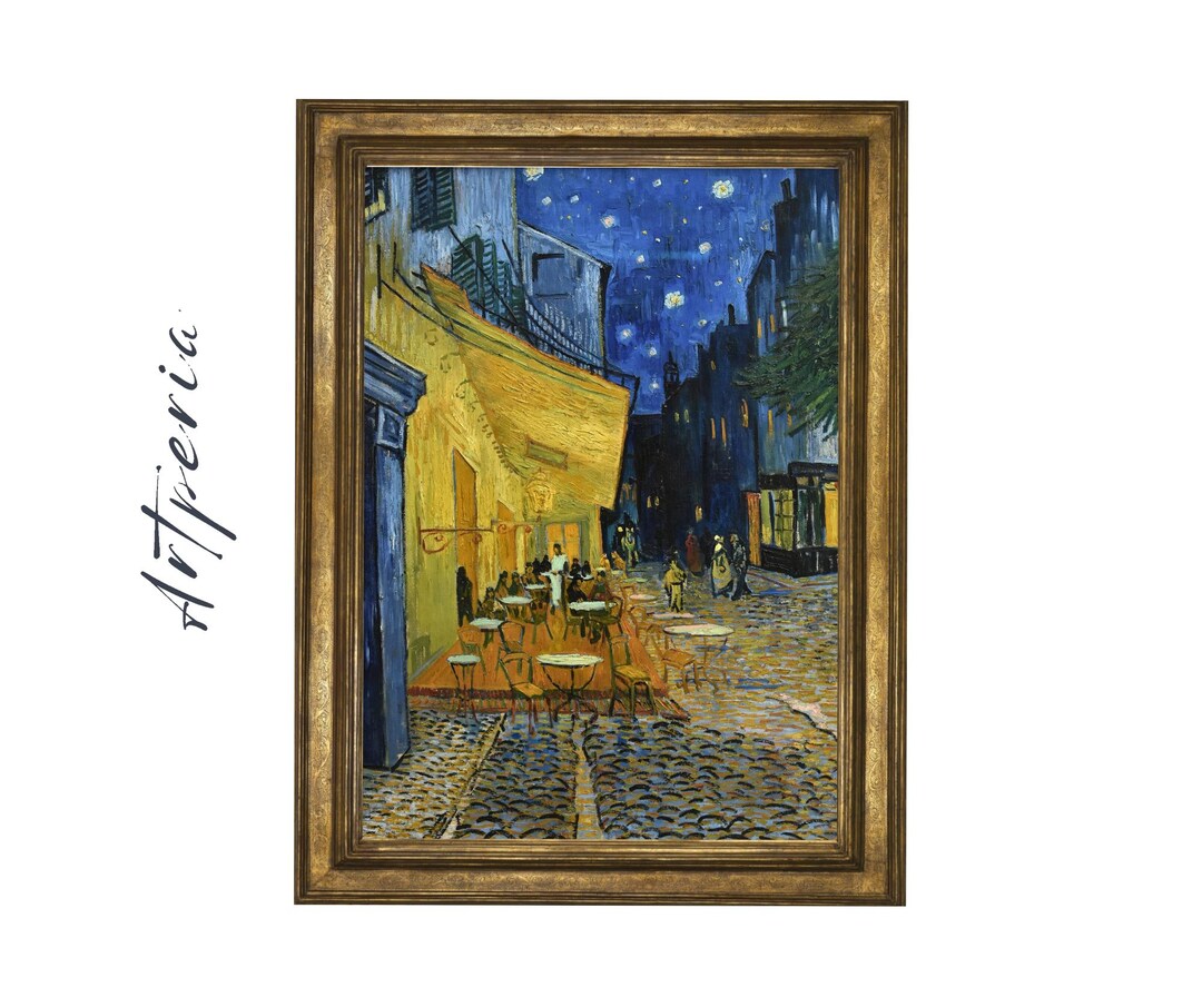 Vincent Van Gogh Print. Fine Art. Café Terrace at Night, Painting, Art ...