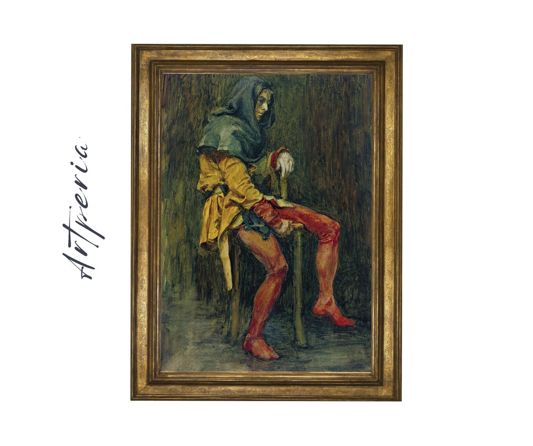 The Jester Fine Art Print Vintage Art, Painting, Dark, Fool, Waterhouse, the Jester, Realism ...