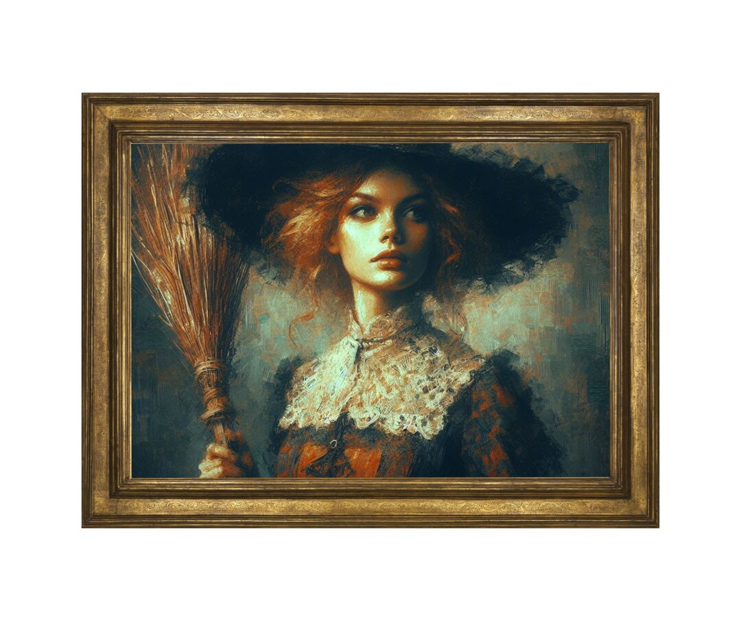 Portrait of a Witch Fine Art Print Vintage Art, Devil, Witch, Occult ...