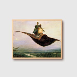 Flying Carpet Print. Classic Fine Art Painting, Grimm, Mythology, Fairy ...