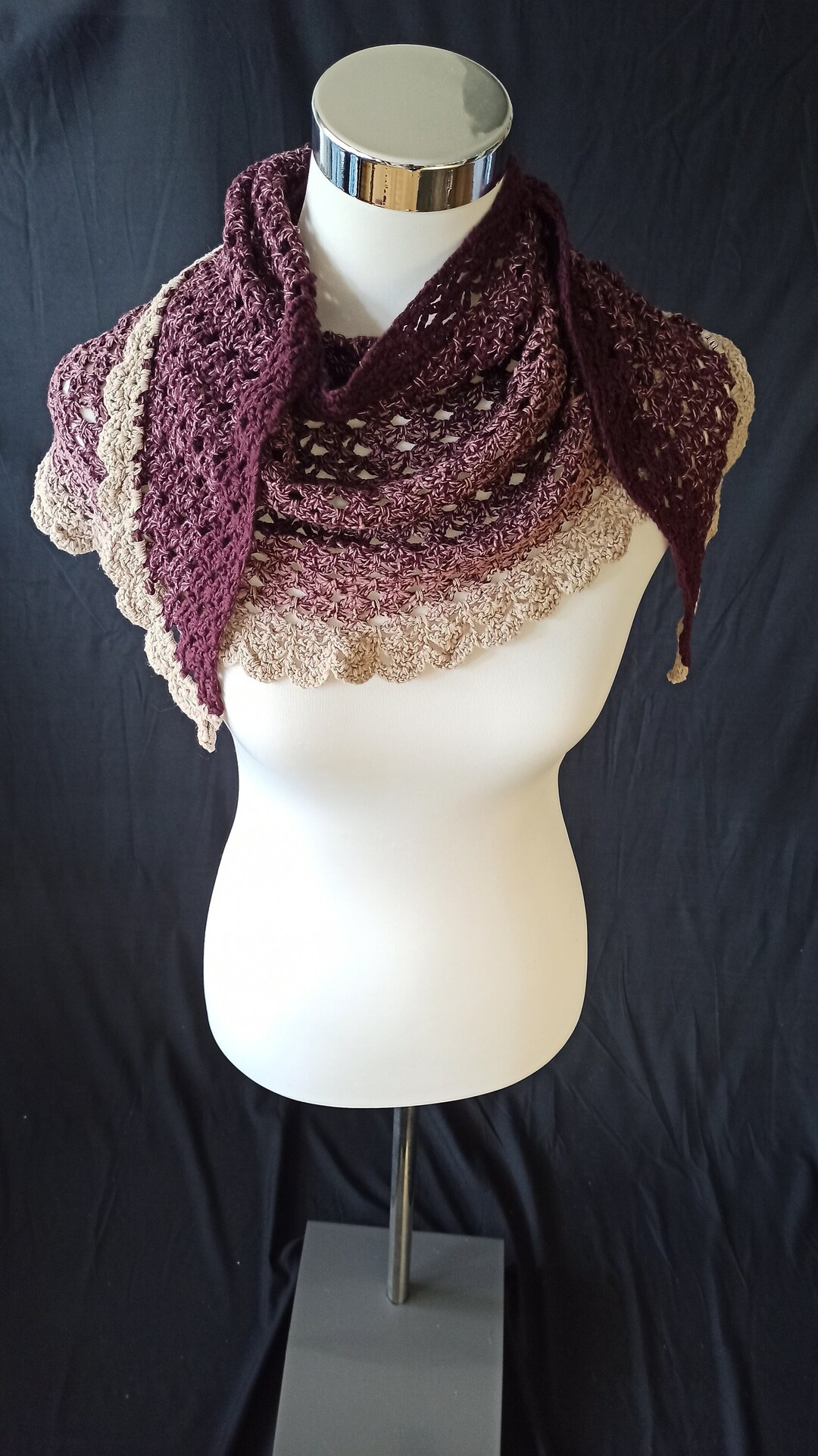 Crocheted Scarf / Neckerchief - Etsy