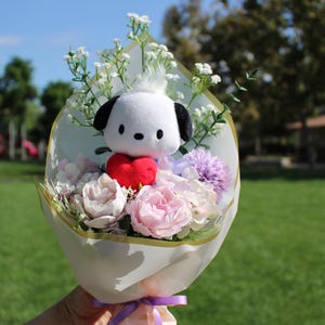 Sanrio Pochacco Bouquet, Sanrio Heart Series, Sanrio, Sanrio Plush, Sanrio Gifts, Kawaii Sanrio ...