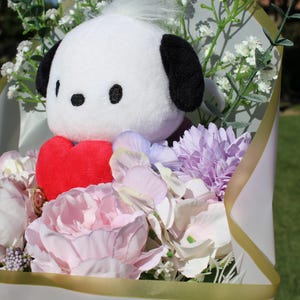 Sanrio Pochacco Bouquet, Sanrio Heart Series, Sanrio, Sanrio Plush, Sanrio Gifts, Kawaii Sanrio ...