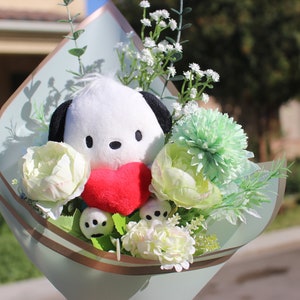 Sanrio Pochacco Bouquet, Sanrio Heart Series, Sanrio, Sanrio Plush, Sanrio Gifts, Kawaii Sanrio ...