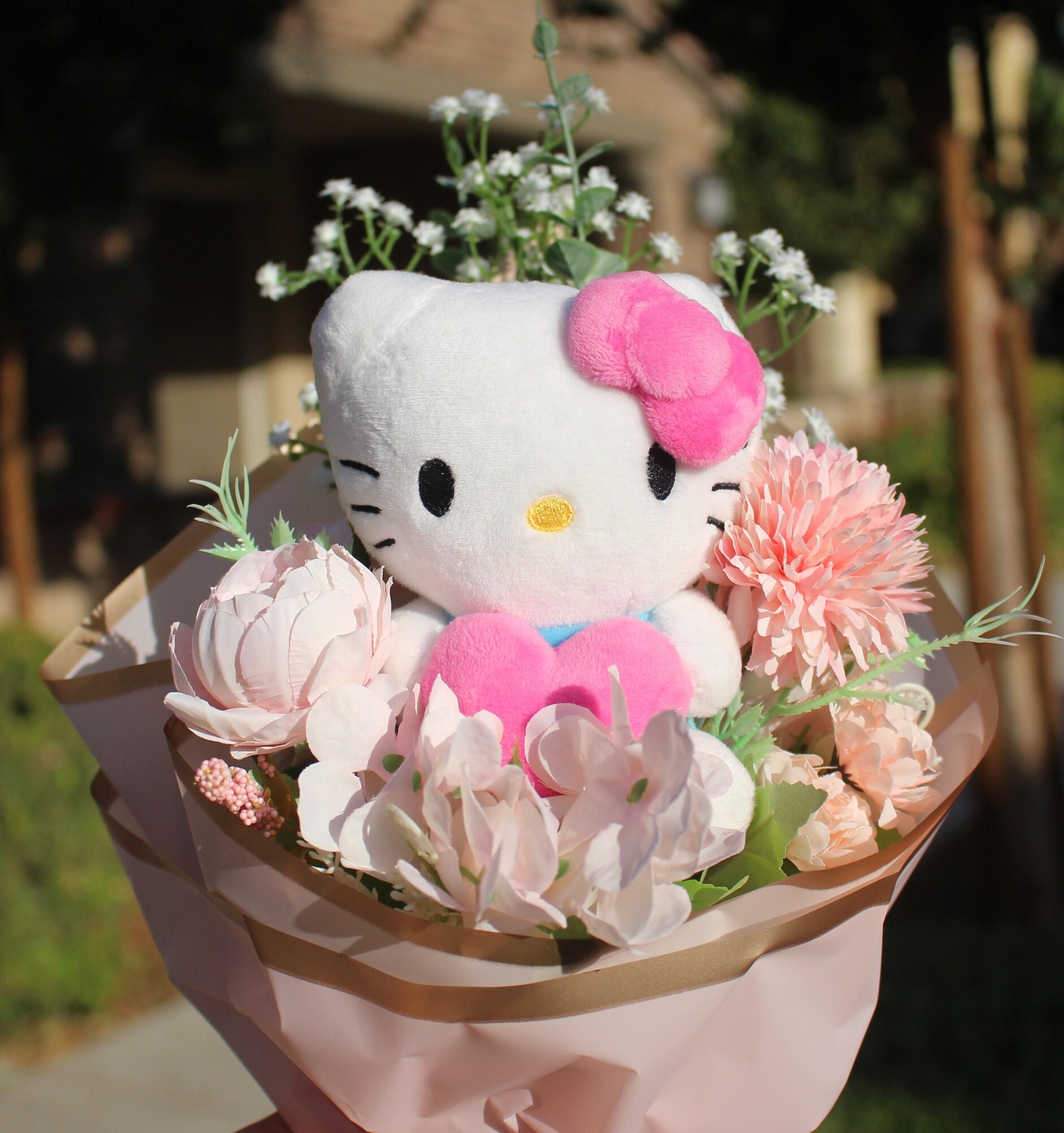 Hello Kitty Bouquet Heart Series Sanrio Bouquet Sanrio - Etsy