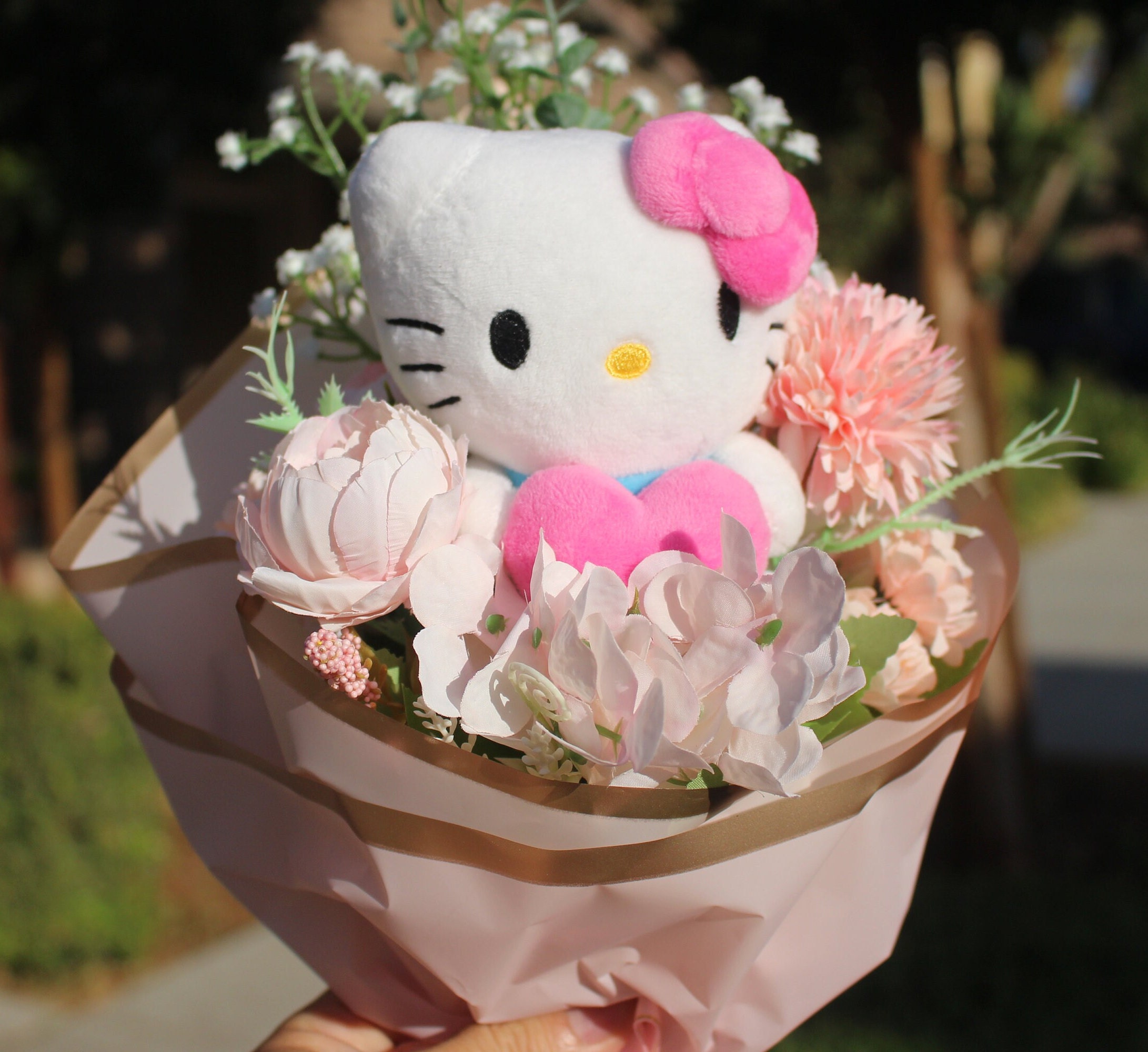 Hello Kitty Bouquet Heart Series Sanrio Bouquet Sanrio - Etsy