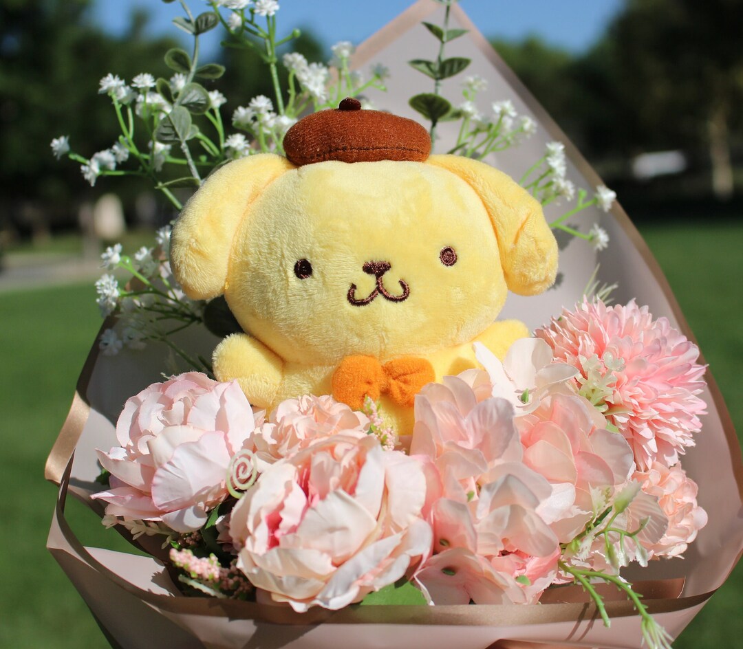 Sanrio Pompompurin Bouquet, Sanrio Basic Series, Sanrio, Sanrio Plush ...