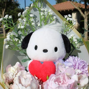 Sanrio Pochacco Bouquet, Sanrio Heart Series, Sanrio, Sanrio Plush, Sanrio Gifts, Kawaii Sanrio ...