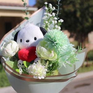 Sanrio Pochacco Bouquet, Sanrio Heart Series, Sanrio, Sanrio Plush, Sanrio Gifts, Kawaii Sanrio ...