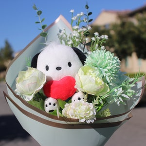 Sanrio Pochacco Bouquet, Sanrio Heart Series, Sanrio, Sanrio Plush, Sanrio Gifts, Kawaii Sanrio ...