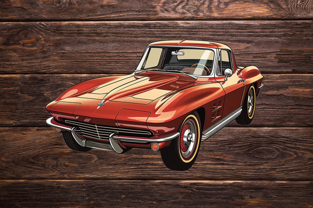 Vintage 1965 Corvette Stingray Sticker Vinyl Sticker Water - Etsy