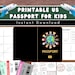 Printable US Passport for Kids - Pretend Travel Fun With Passport ...