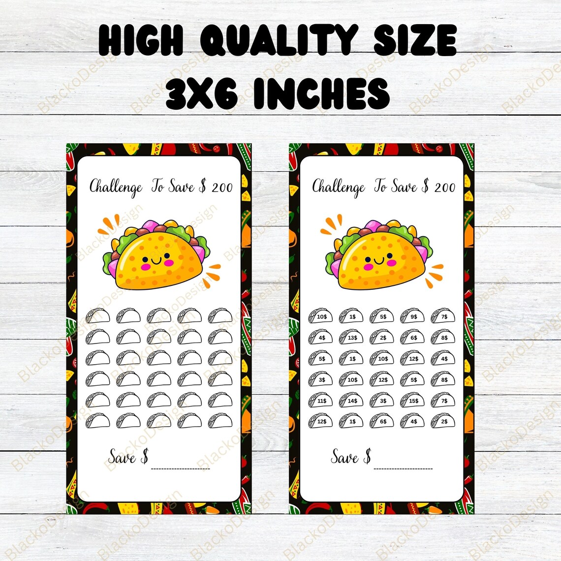 Taco Mini Savings Challenges Taco Savings Challenge Taco Challenge ...