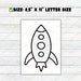 Printable Rocket Craft for Kids: Color, Cut, Paste (instant Download ...