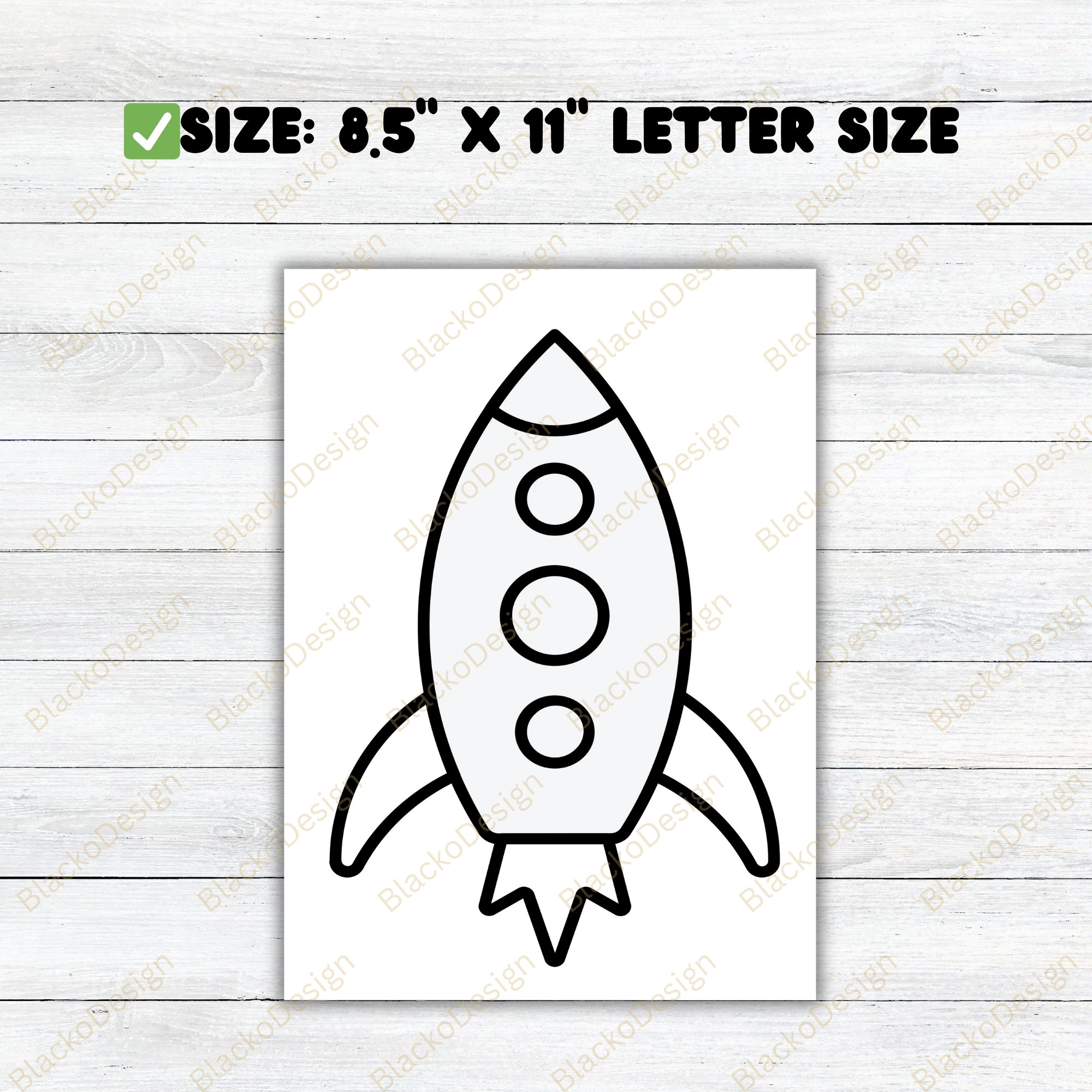 Easy Rocket Craft for Kids | Outer Space Crafts | Color, Cut, and Paste ...