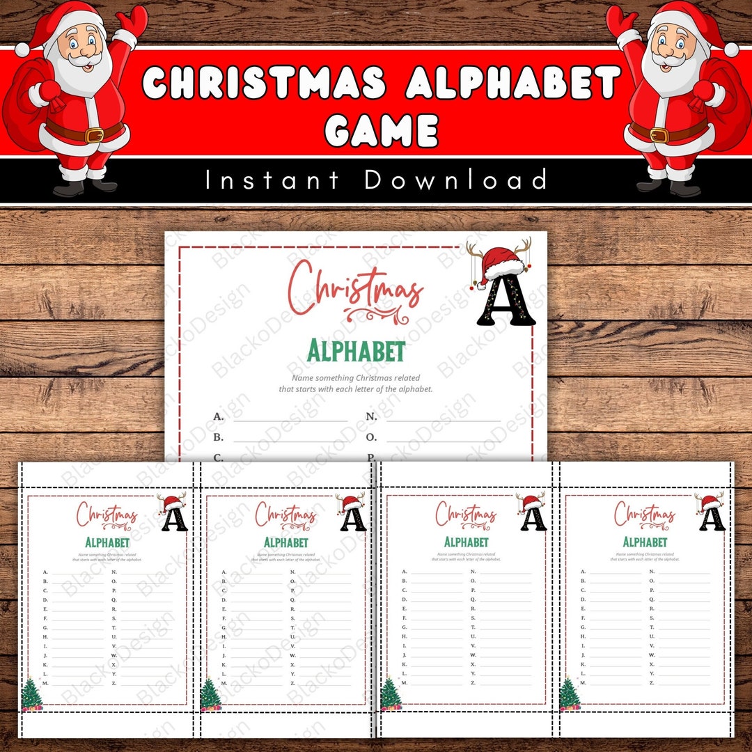 Fun and Festive Christmas Alphabet Game - Engaging Holiday Family Games ...
