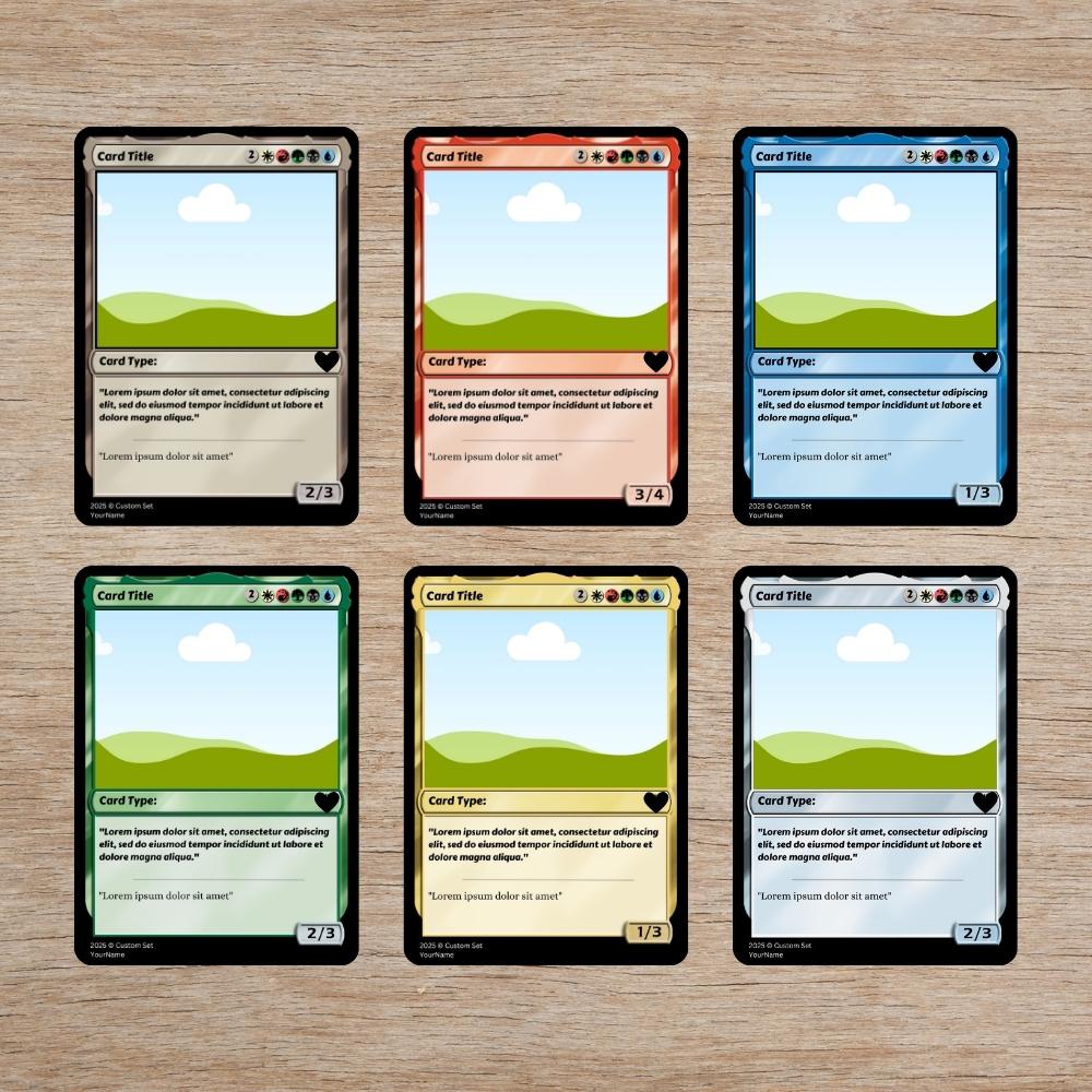 Custom MTG Card Template: Editable Magic Card (canva) - Etsy
