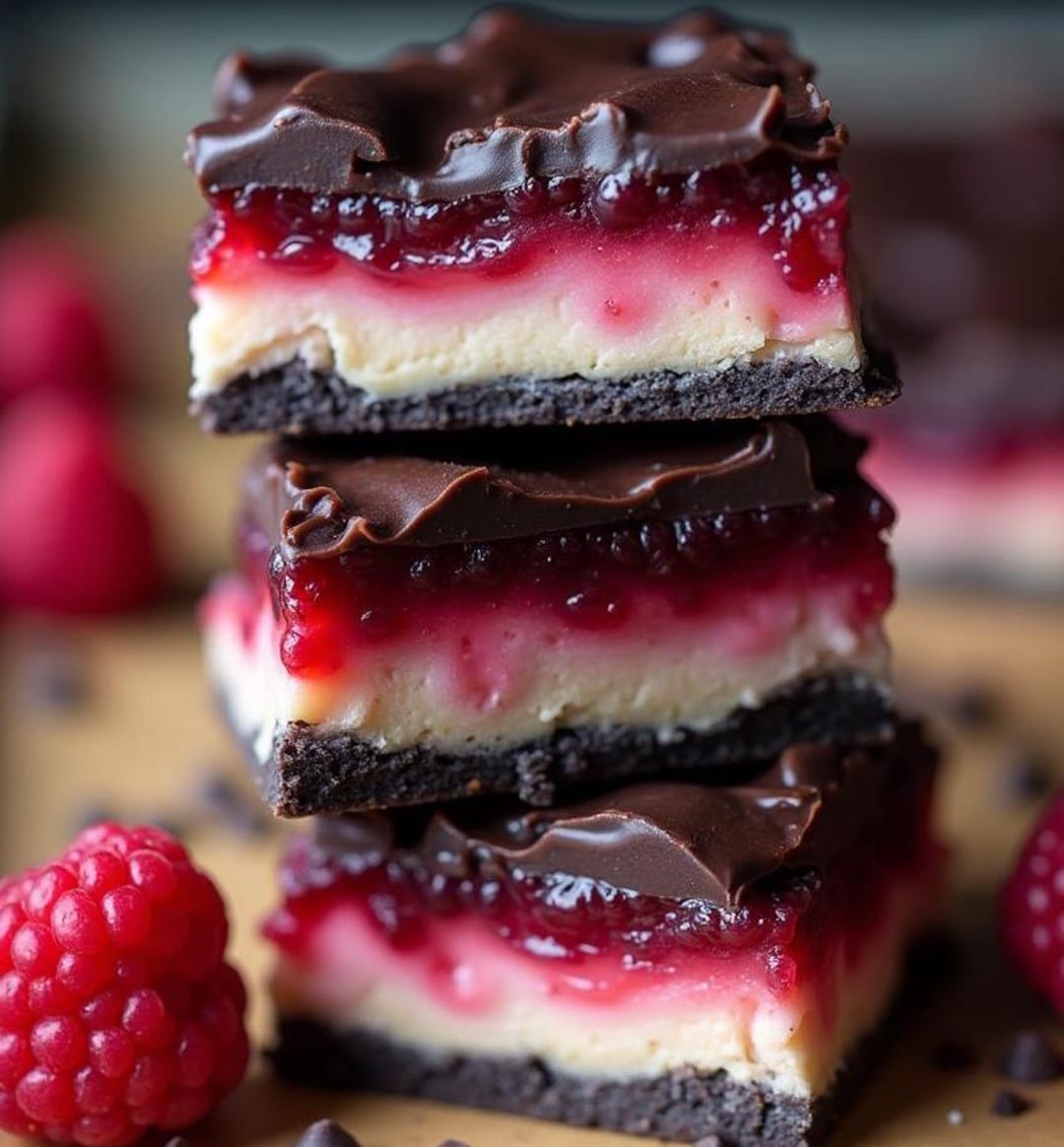 Best Recipe for Dark Chocolate Raspberry Pie Bars | Instant PDF ...