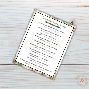 Editable Christmas Trivia Game, Group Game Christmas, Office Party Game ...